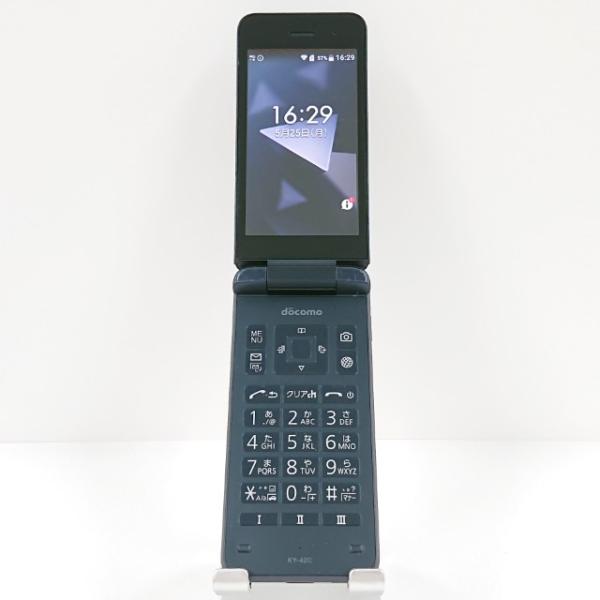 携帯電話 KY-42C 京セラ ドコモ SIMロック解除〇 ブラック