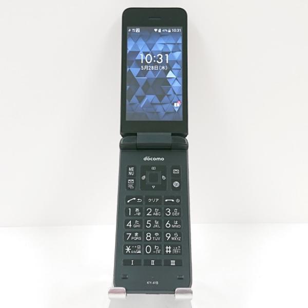 携帯電話 KY-41B 京セラ ドコモ SIMロック解除〇 ブラック