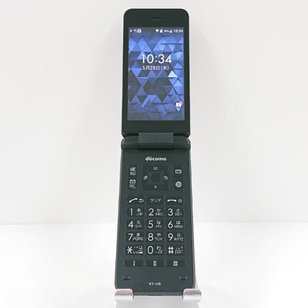 携帯電話 KY-41B 京セラ ドコモ SIMロック解除〇 ブラック