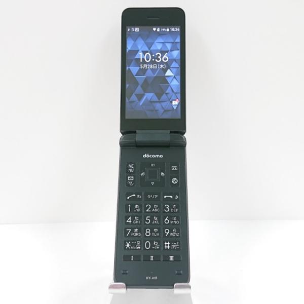携帯電話 KY-41B 京セラ ドコモ SIMロック解除〇 ブラック