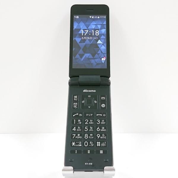 携帯電話 KY-41B 京セラ ドコモ SIMロック解除〇 ブラック
