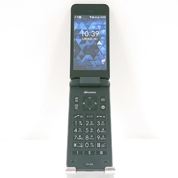 携帯電話 KY-41B 京セラ ドコモ SIMロック解除〇 ブラック