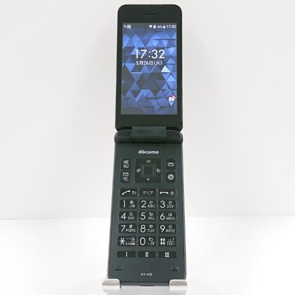 携帯電話 KY-41B 京セラ ドコモ SIMロック解除〇 ブラック