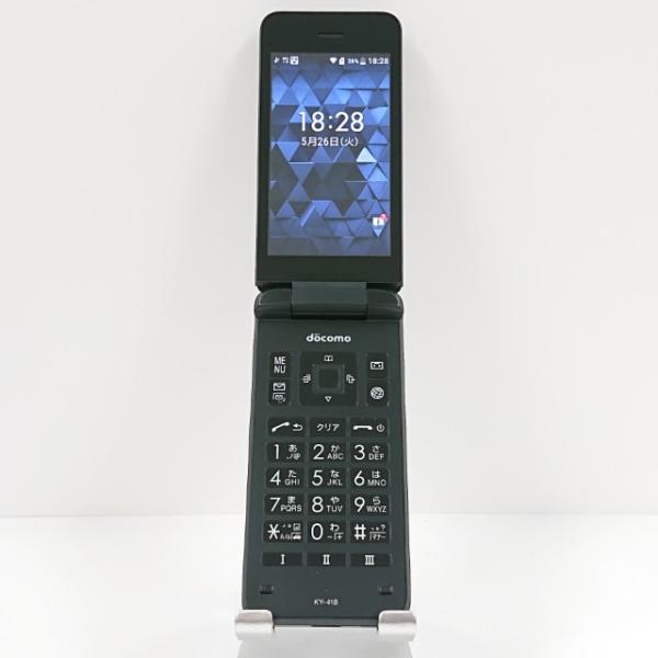 携帯電話 KY-41B 京セラ ドコモ SIMロック解除〇 ブラック