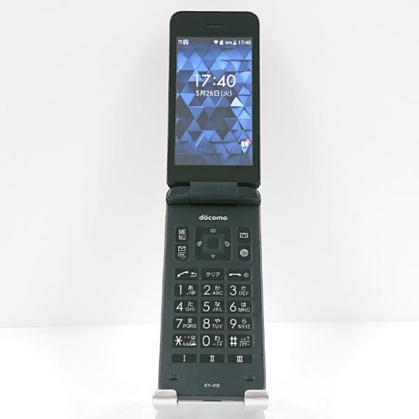 携帯電話 KY-41B 京セラ ドコモ SIMロック解除〇 ブラック