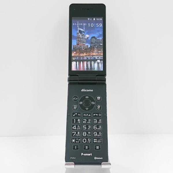 携帯電話 P-01J パナソニック ドコモ SIMロック解除〇 ブラック