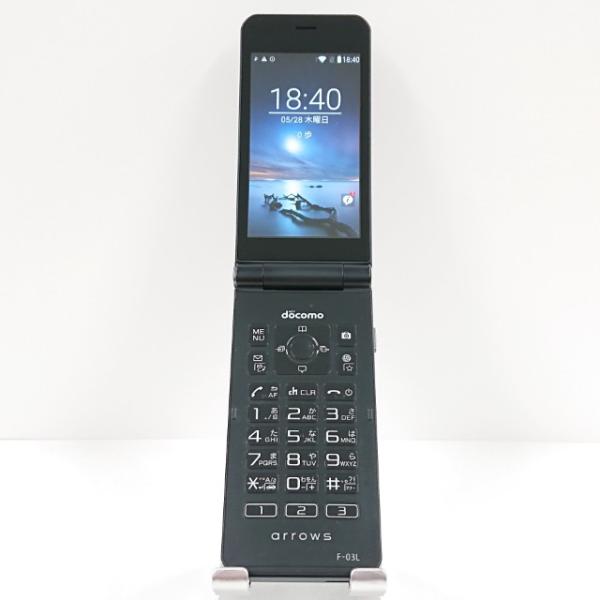 携帯電話 F-03L FUJITSU 富士通 ドコモ SIMロック解除〇 ブラック