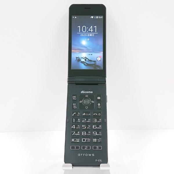 携帯電話 F-03L FUJITSU 富士通 ドコモ SIMロック解除〇 ブラック