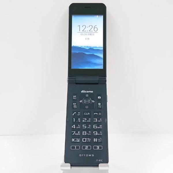 携帯電話 F-41C FCNT ドコモ SIMロック解除〇 ネイビー