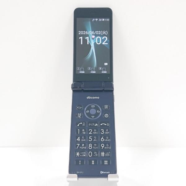 携帯電話 SH-01J SHARP シャープ ドコモ SIMロック解除〇 ブルーブラック