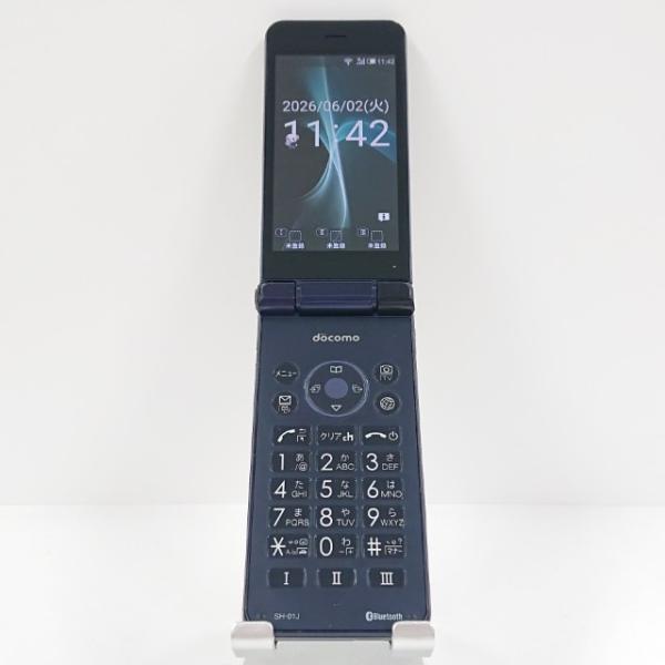 携帯電話 SH-01J SHARP シャープ ドコモ SIMロック解除〇 ブルーブラック