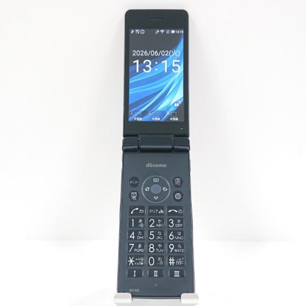 携帯電話 SH-02L SHARP シャープ ドコモ SIMロック解除〇 ブラック