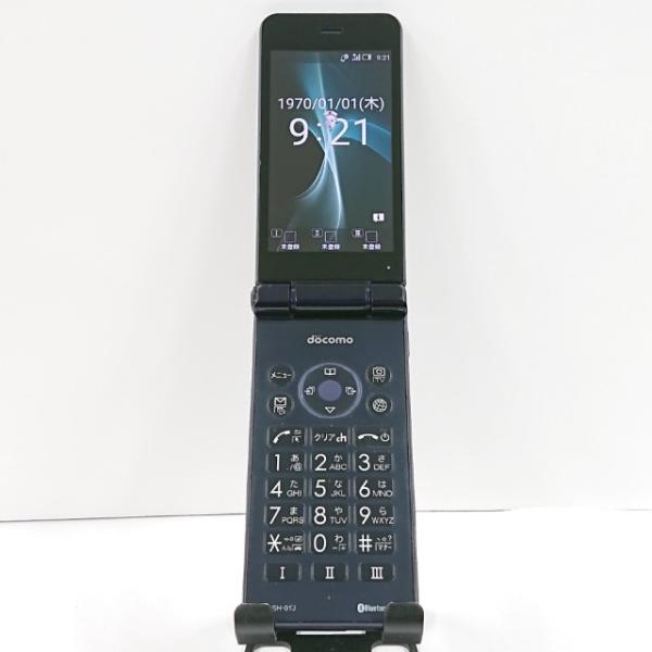 携帯電話 SH-01J SHARP シャープ ドコモ SIMロック解除〇 ブルーブラック