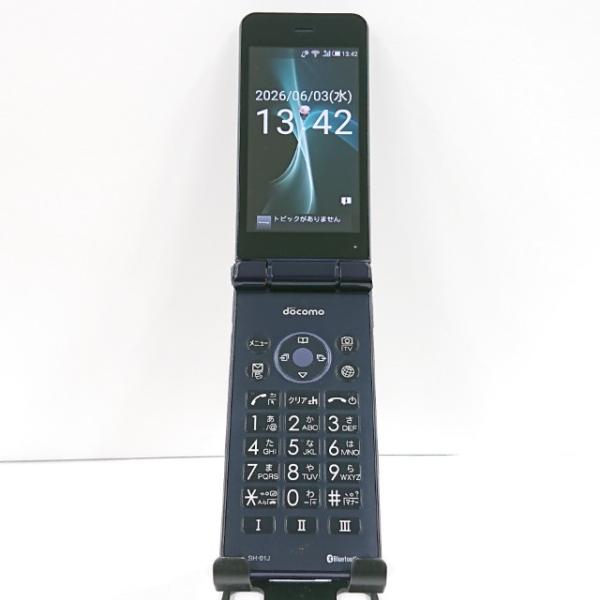 携帯電話 SH-01J SHARP シャープ ドコモ SIMロック解除〇 ブルーブラック