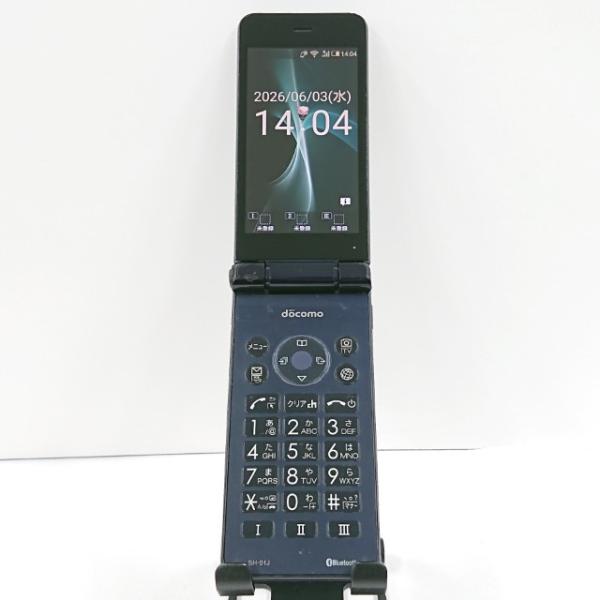 携帯電話 SH-01J SHARP シャープ ドコモ SIMロック解除〇 ブルーブラック