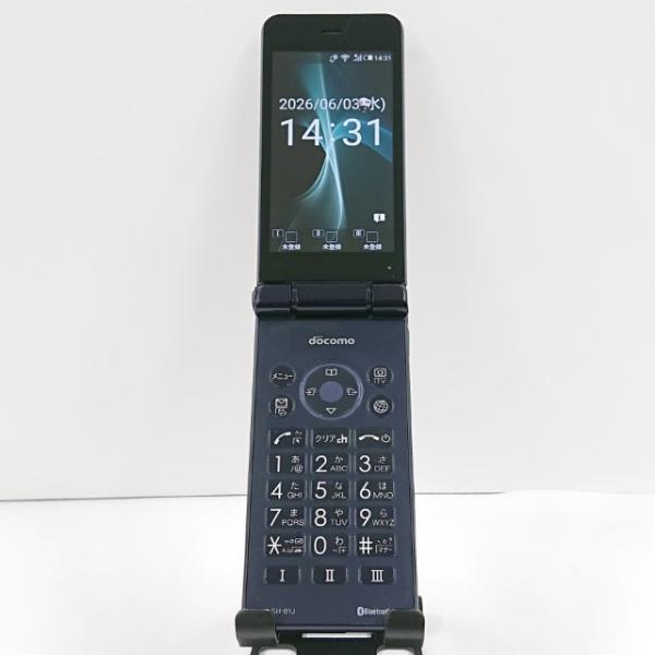 携帯電話 SH-01J SHARP シャープ ドコモ SIMロック解除〇 ブルーブラック