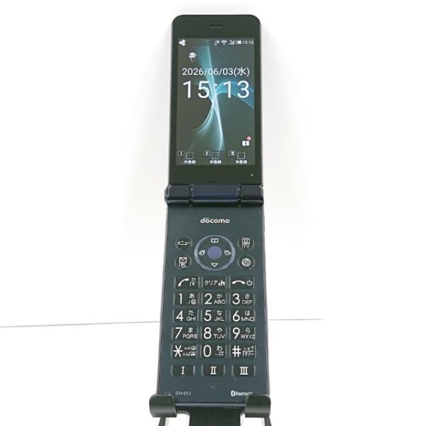 携帯電話 SH-01J SHARP シャープ ドコモ SIMロック解除〇 ブルーブラック