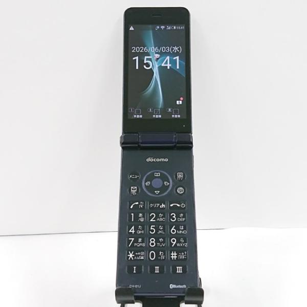 携帯電話 SH-01J SHARP シャープ ドコモ SIMロック解除〇 ブルーブラック