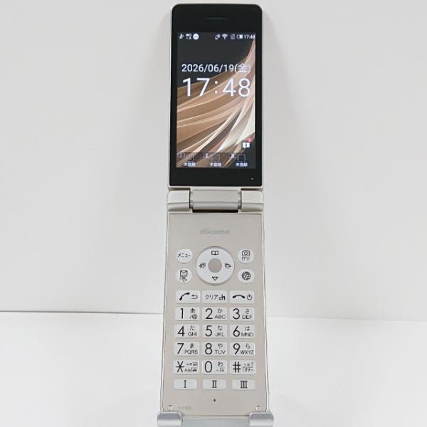 携帯電話 SH-02L SHARP シャープ ドコモ SIMロック解除〇 ゴールド
