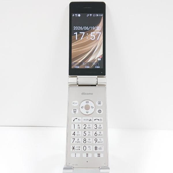 携帯電話 SH-02L SHARP シャープ ドコモ SIMロック解除〇 ゴールド