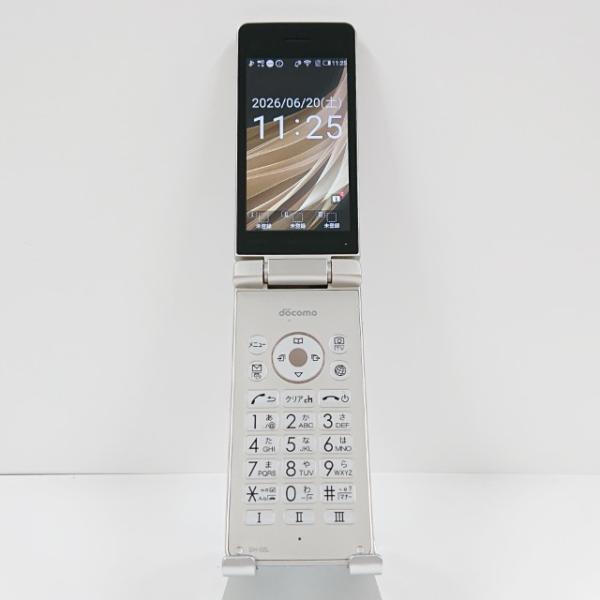 携帯電話 SH-02L SHARP シャープ ドコモ SIMロック解除〇 ゴールド