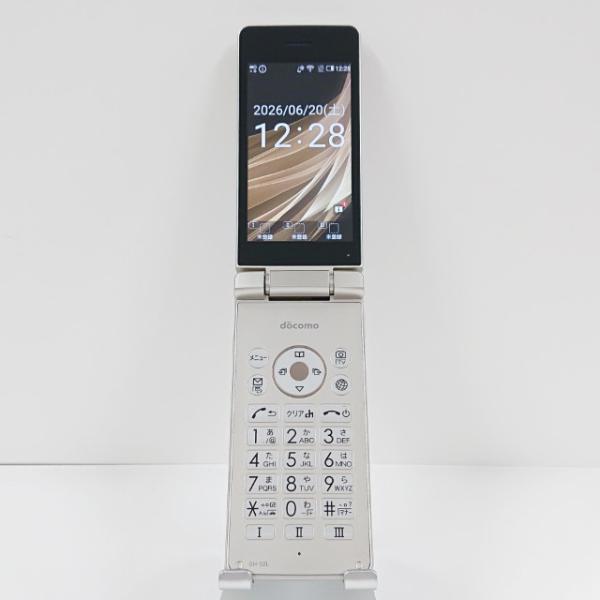 携帯電話 SH-02L SHARP シャープ ドコモ SIMロック解除〇 ゴールド