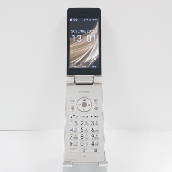 携帯電話 SH-02L SHARP シャープ ドコモ SIMロック解除〇 ゴールド