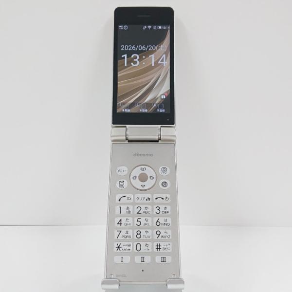 携帯電話 SH-02L SHARP シャープ ドコモ SIMロック解除〇 ゴールド