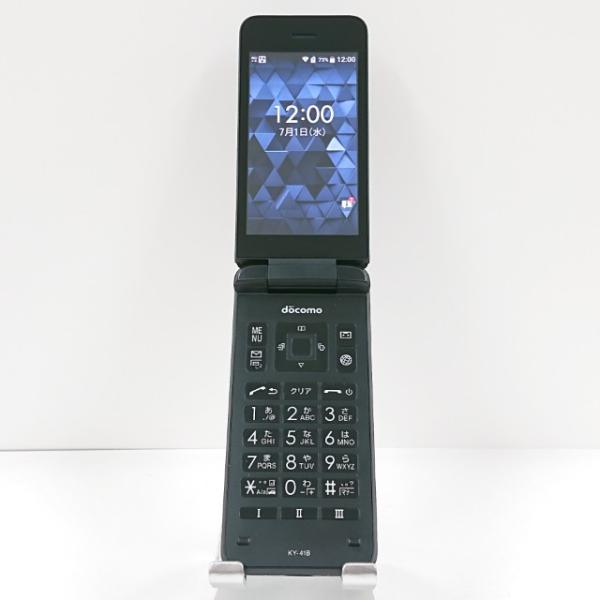 携帯電話 KY-41B 京セラ ドコモ SIMロック解除〇 ブラック