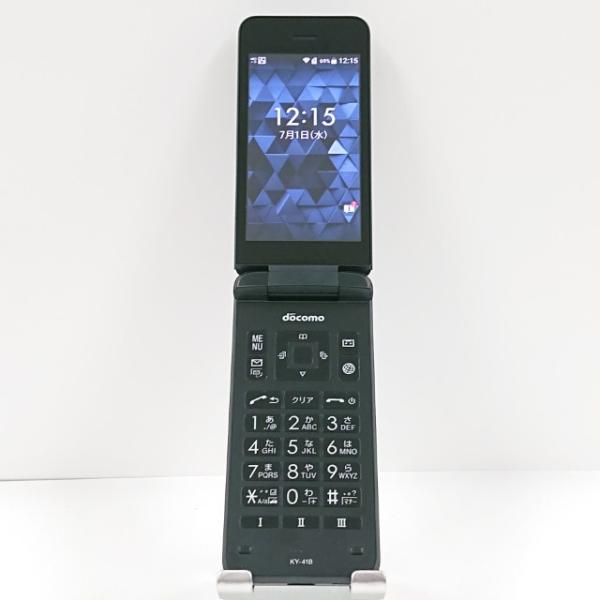 携帯電話 KY-41B 京セラ ドコモ SIMロック解除〇 ブラック