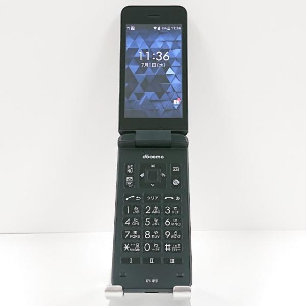 携帯電話 KY-41B 京セラ ドコモ SIMロック解除〇 ブラック