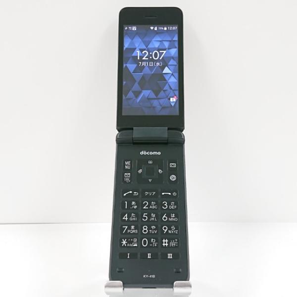 携帯電話 KY-41B 京セラ ドコモ SIMロック解除〇 ブラック