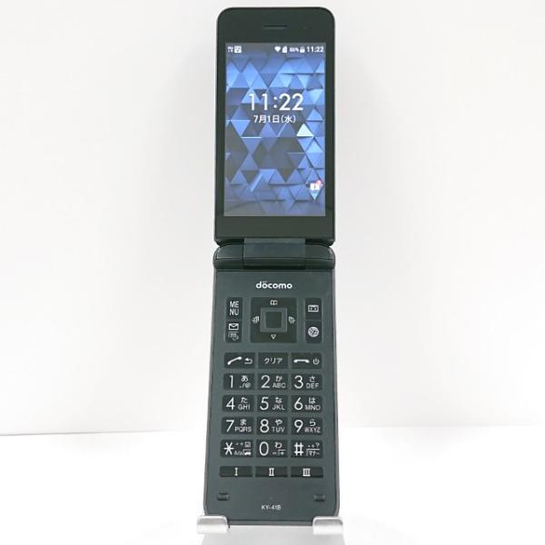 携帯電話 KY-41B 京セラ ドコモ SIMロック解除〇 ブラック