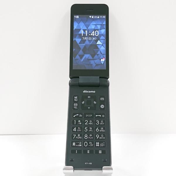 携帯電話 KY-41B 京セラ ドコモ SIMロック解除〇 ブラック