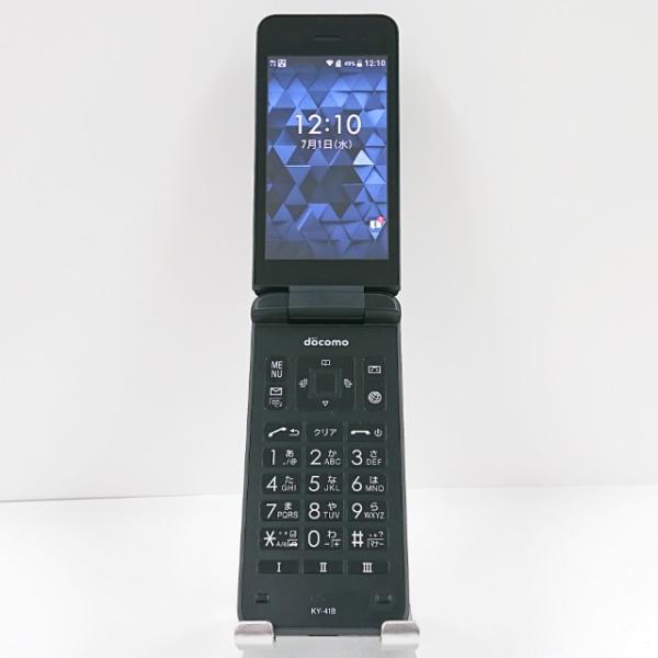 携帯電話 KY-41B 京セラ ドコモ SIMロック解除〇 ブラック