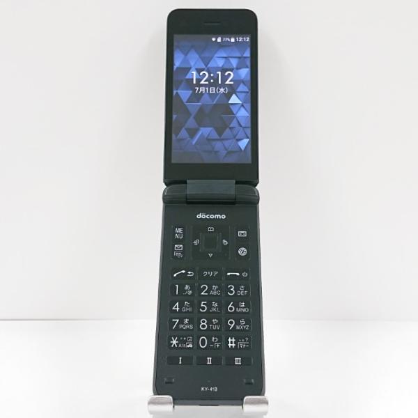 携帯電話 KY-41B 京セラ ドコモ SIMロック解除〇 ブラック