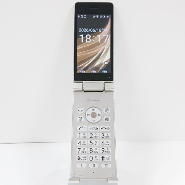 携帯電話 SH-02L SHARP シャープ ドコモ SIMロック解除〇 ゴールド