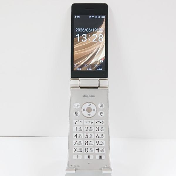 携帯電話 SH-02L SHARP シャープ ドコモ SIMロック解除〇 ゴールド