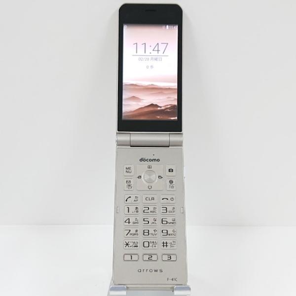 携帯電話 F-41C FCNT ドコモ SIMロック解除〇 ゴールド