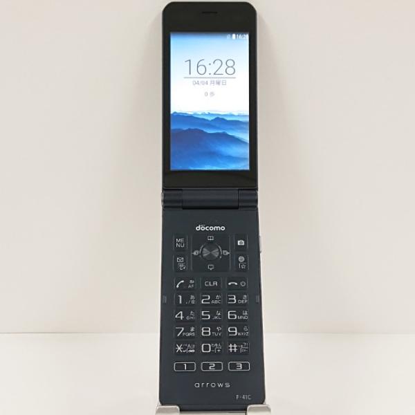 携帯電話 F-41C FCNT ドコモ SIMロック解除〇 ネイビー