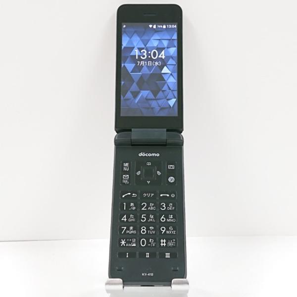 携帯電話 KY-41B 京セラ ドコモ SIMロック解除〇 ブラック