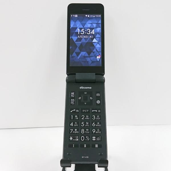 携帯電話 KY-41B 京セラ ドコモ SIMロック解除〇 ブラック