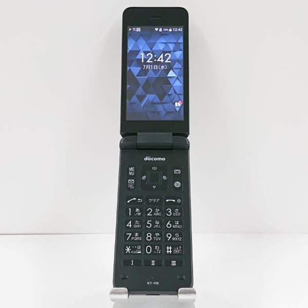 携帯電話 KY-41B 京セラ ドコモ SIMロック解除〇 ブラック