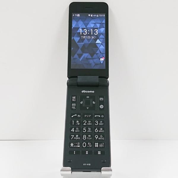 携帯電話 KY-41B 京セラ ドコモ SIMロック解除〇 ブラック
