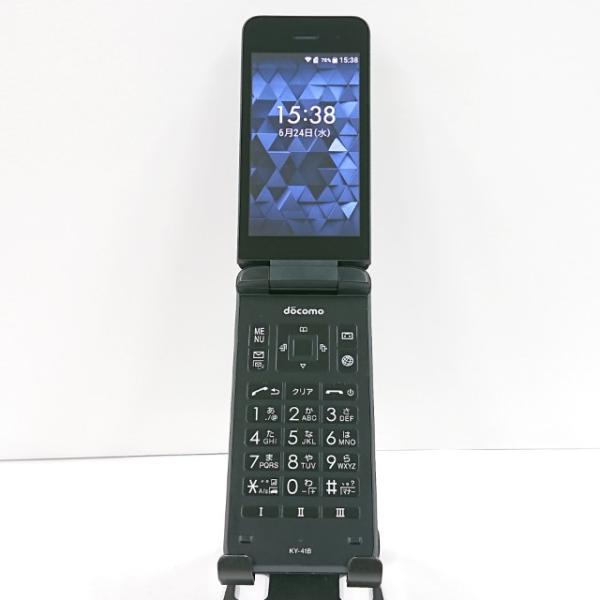携帯電話 KY-41B 京セラ ドコモ SIMロック解除〇 ブラック