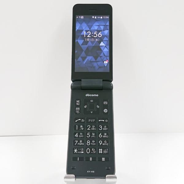 携帯電話 KY-41B 京セラ ドコモ SIMロック解除〇 ブラック