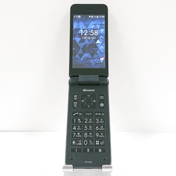 携帯電話 KY-41B 京セラ ドコモ SIMロック解除〇 ブラック
