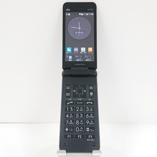 携帯電話 KYF42 京セラ au SIMロック解除〇 ブラック