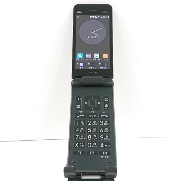 携帯電話 KYF42 京セラ au SIMロック解除〇 ブラック
