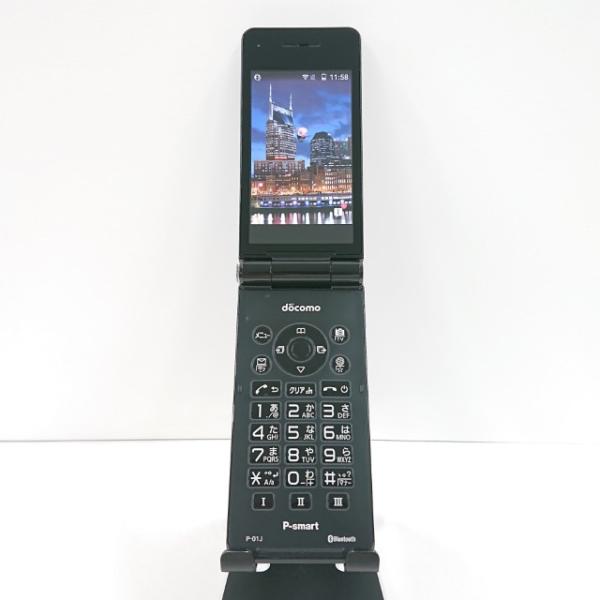 携帯電話 P-01J パナソニック ドコモ SIMロック解除〇 ブラック